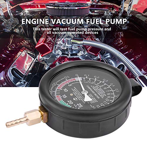 Vacuometro To Test Vacuum Pump, Keenso Car Engine Vacuum Fuel Pump & Vacuum Tester Gauge Carburetor Pressure Diagnostics Leakage Tester