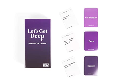 WHAT DO YOU MEME? Let's Get Deep - Conversation Cards for Couples, Love Language Card Game for Date Nights