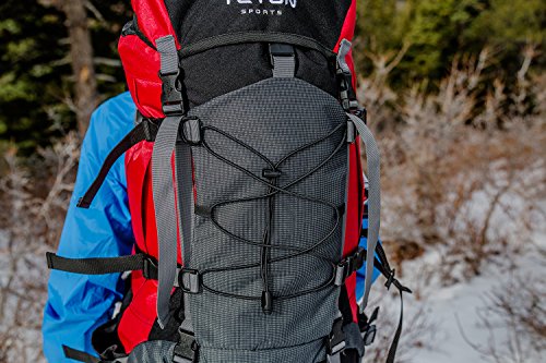 TETON Sports Fox 5200 Internal Frame Backpack; High-Performance Backpack for Backpacking, Hiking, Camping Mars Red, 34" x 16" x 13"
