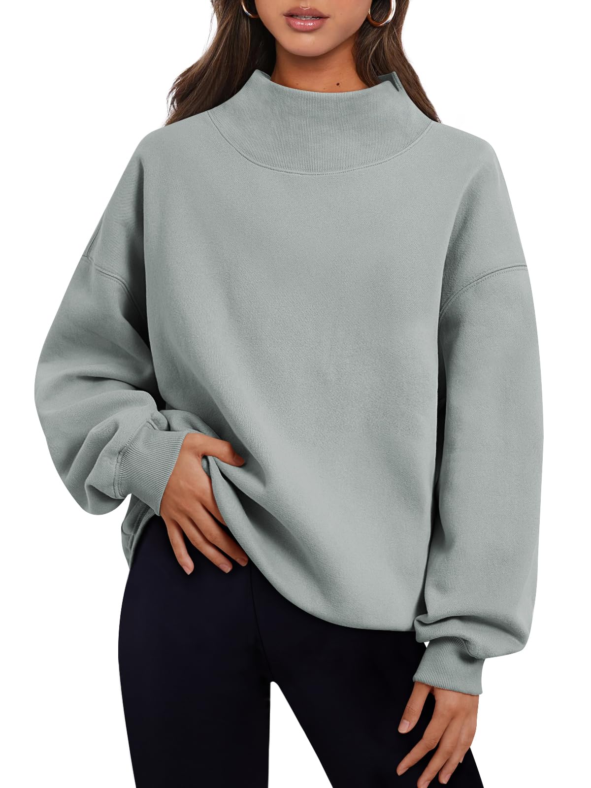 Trendy Queen Womens Oversized Sweatshirts Fall Fashion 2024 Crewneck Pullover Fleece Cute Hoodies Loose Teen Girls Y2K Outfits Clothes