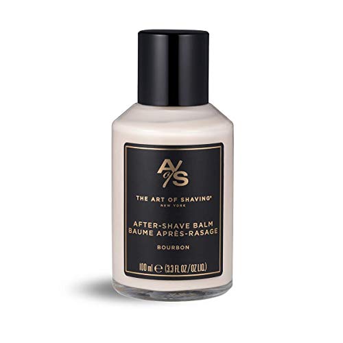 The Art of Shaving After-Shave Balm for Men - Face Moisturizer, Clinically Tested for Sensitive Skin, Bourbon, 3.3 Ounce