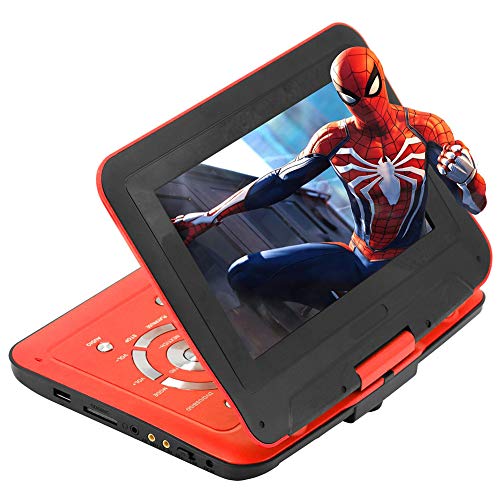 YINSY 9.8" Portable DVD Player,with Swivel HD Screen and Remote Control, Video Player for Kids, Support AV-in/AV-Out/SD/USB