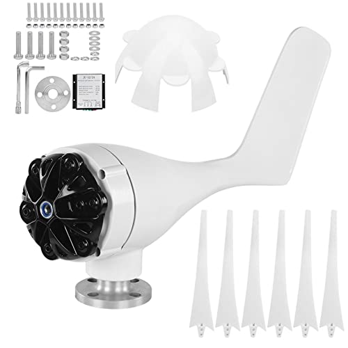Wind Genertor, 6 Blades Wind Turbines Kit Generator, with Small Power Supply for Mobile Room Boats Cabin, 100W, Tools (12V)