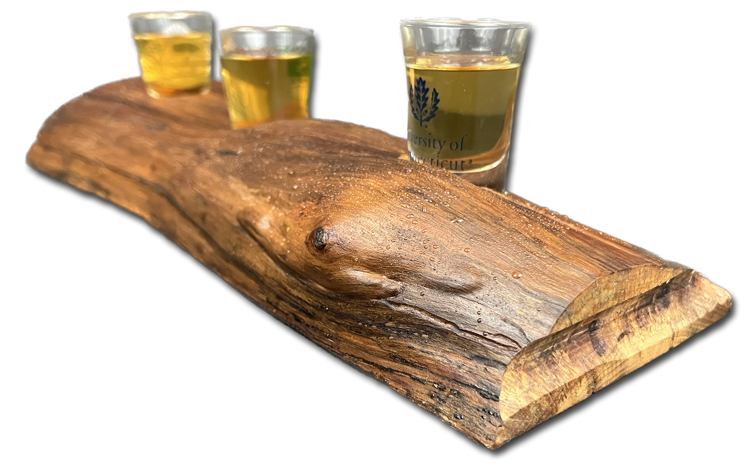 White Oak Shabby Chic Tealight holder | Shot glass tray | Solid hardwood centerpiece for any occasion by Dusty Roads C3