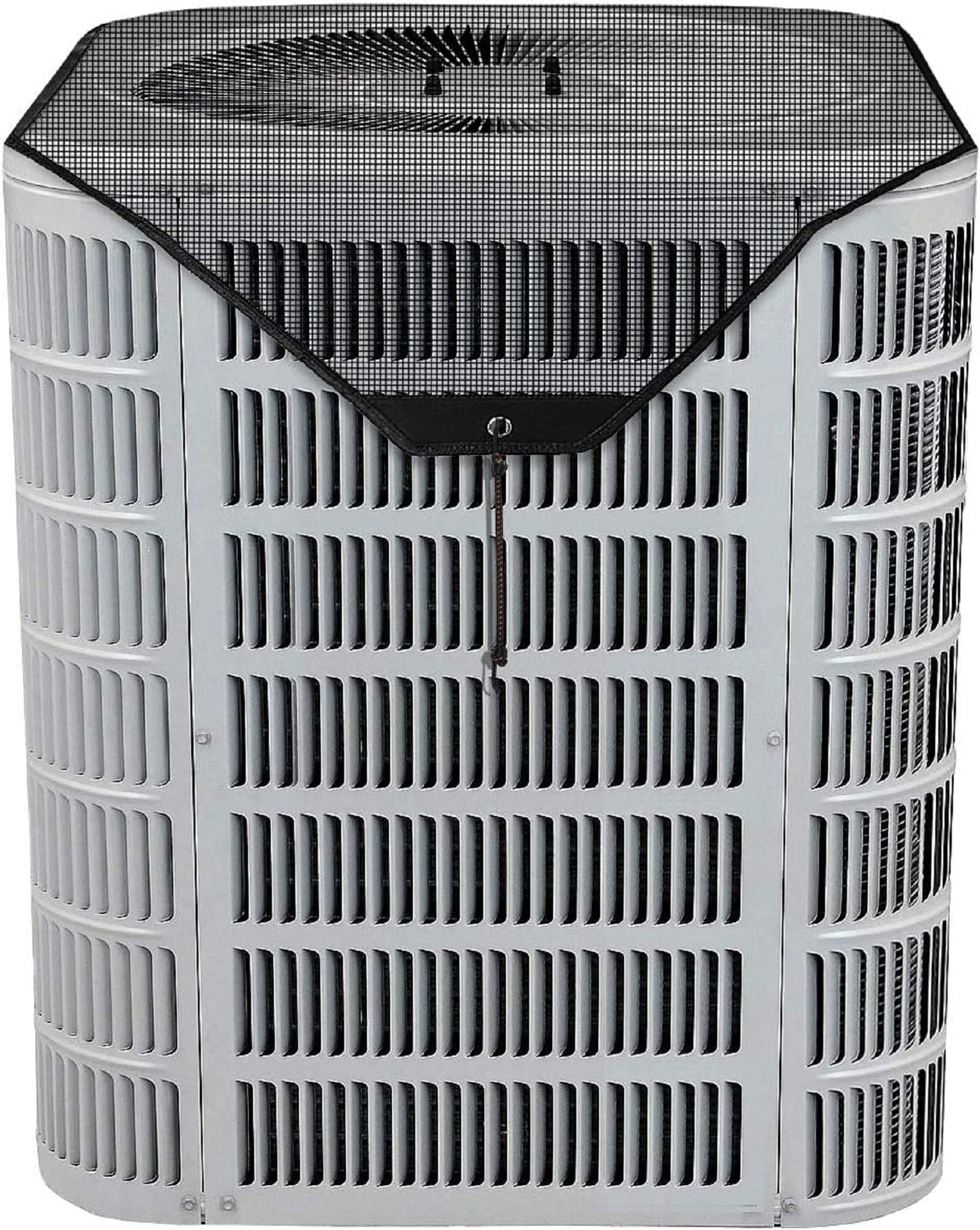 YINTZ AC Cover for Outside Unit- Air Conditioner Covers for Outside Units - Heavy Duty AC Unit Cover - Top Mesh Fixed with 4 Bungee Cords All Season (28x28 in)