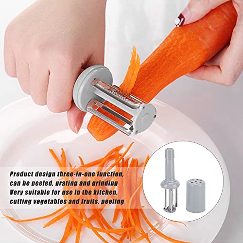 Vegetable Peeler,Kitchen Food Peelers,Household Peeler Bottle Shape Durable Fruit Potato Carrot Peeler Kitchen Tool Supplies Sharp Blades Easy Peeling(grizzly)