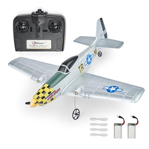 Top Race Remote Control Airplane | RC Plane 4 Channel Ready to Fly RC Planes for Adults, Advanced RC Foam Blimps for Adults, Remote Control Airplane Spitfire Shark Mouth TR-S55