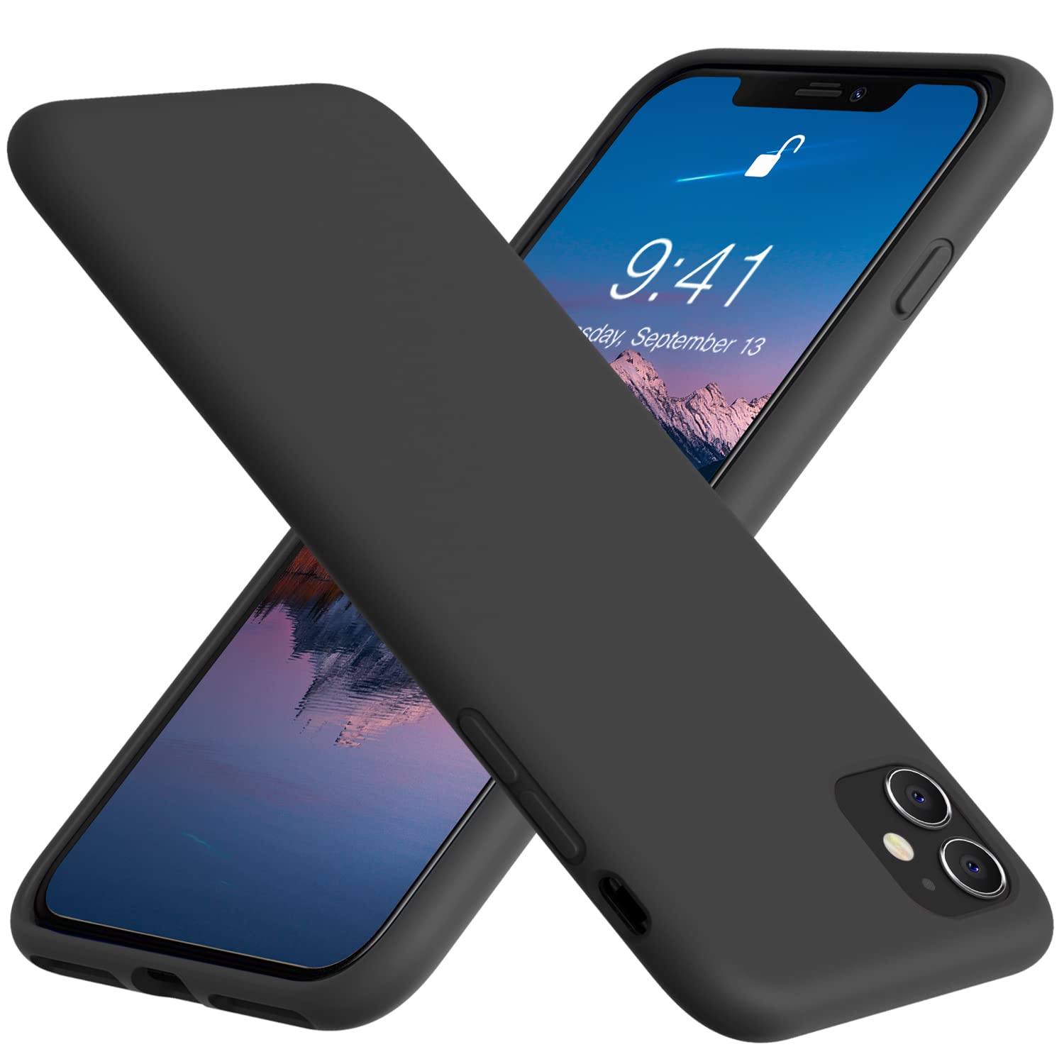 Vooii for iPhone 11 Case, Soft Liquid Silicone Slim Rubber Full Body Protective iPhone 11 Case Cover (with Soft Microfiber Lining) Design for iPhone 11 - Matcha