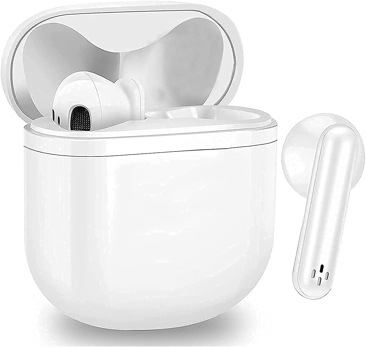 Wireless Earbuds Headphones,Bluetooth 5.0 Earphones,Charging case,Air Buds in-Ear Pods Ear Buds Wiht Mic Stereo Auto Pairing,Waterproof Noise Canceling Headset for Apple airpod Android iPhone Samsung