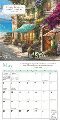 Thomas Kinkade Lightposts for Living 2024 Wall Calendar