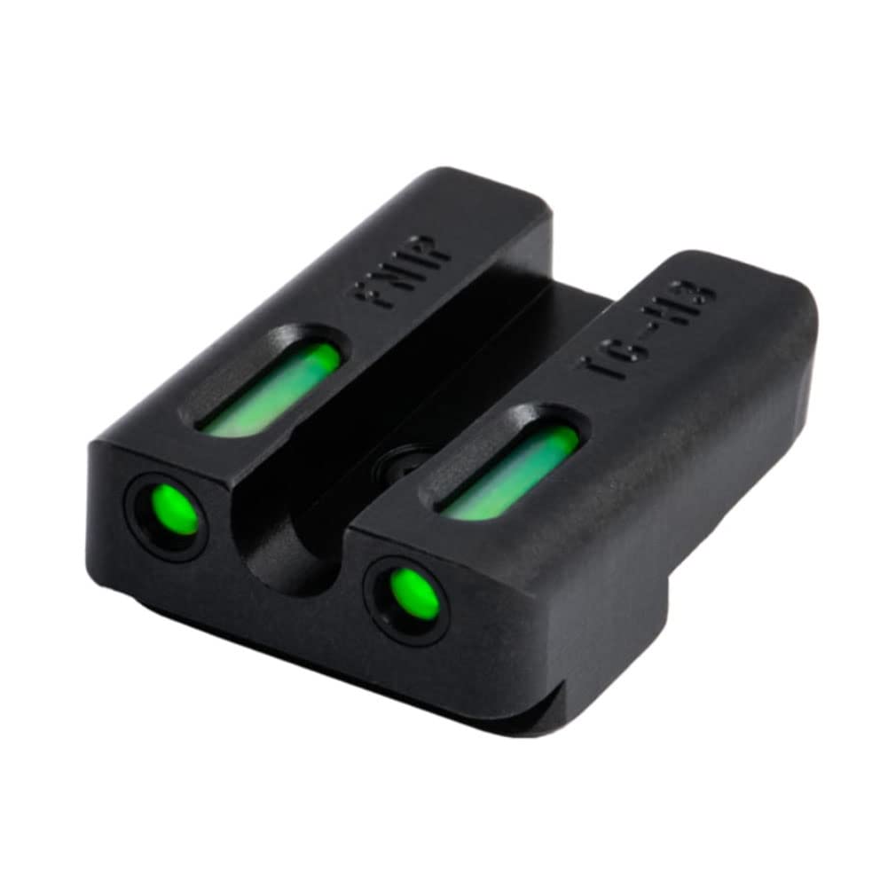 TRUGLO TFX PRO Handgun Sight - Compact Snag-Free, Durable, Glowing Tritium & Fiber-Optic Xtreme Night Sight with High Contrast Orange Front Ring, Compatible with FN FNX9 Handguns