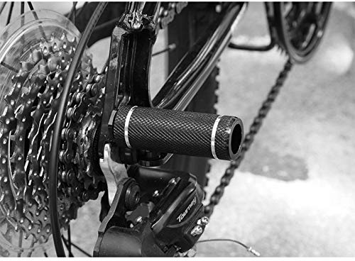 WADEKING Quick-Release Bike Pegs, Suitable for 3/8-inch Axles, with Tools, for Mountain Bicycle Pedal Rear Seat Bracket, Durable, Non-Slip Carving (2 Pcs)