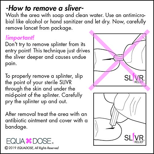 The Sliver Removal System from Slivr Relief. Safely Removes Splinters with Ease. Each Box Includes 15 Sliver Removers.