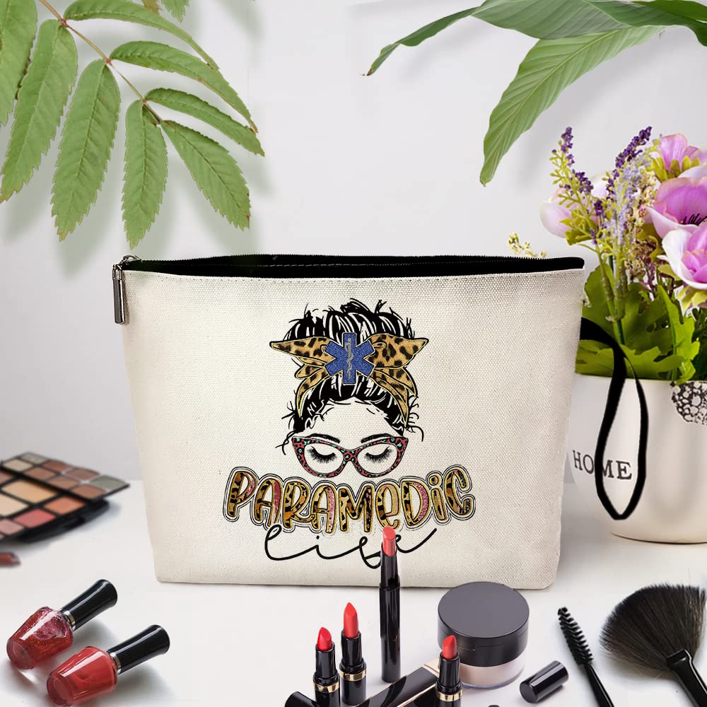 ZHANTUONE Cosmetic Bag,Paramedic Life,Paramedic Gift ,Women Paramedic,Gift for Women Paramedic,Paramedic School Graduation Gift ,Paramedic Staff Thanksgiving Gift,Great Paramedic Staff