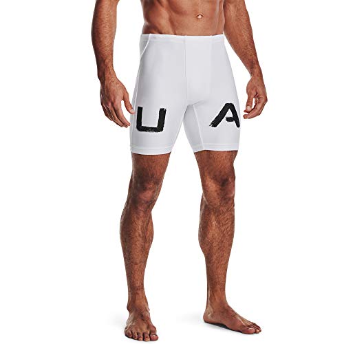 Under Armour Football 7v7 Shorts, White (100)/Black, Medium