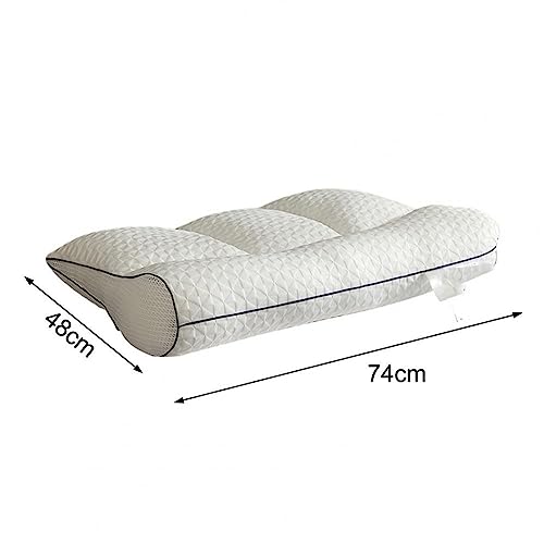 ZIFARM Bed Pillows, Neck Support Cervical Cushion, Hexagonal Grid, Lesson Shape, Orthopedic Cushion, Bed Supplies