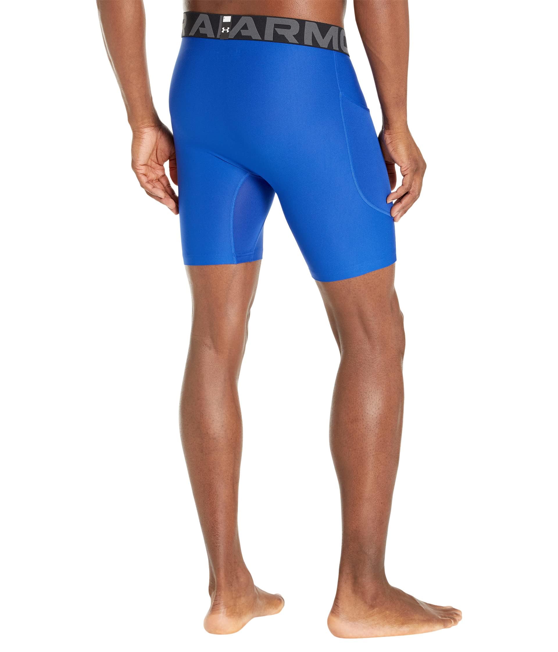 Under Armour Men's Armour HeatGear Compression Shorts , Royal Blue (400)/White, XX-Large