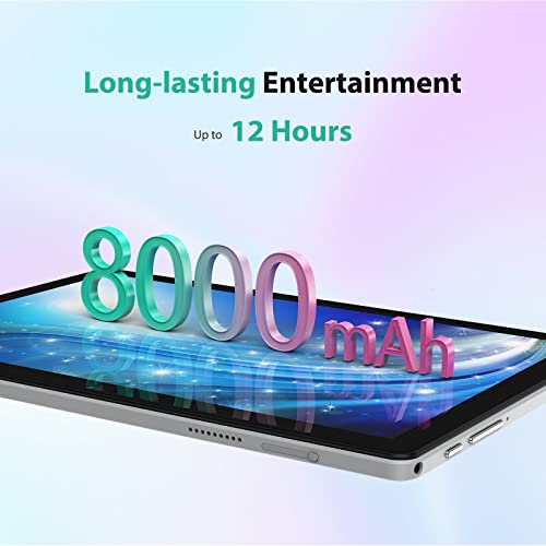 YUMKEM Android 12 Tablet, 10 inch Tablets Android, 8000mAh Battery 1TB Expand 64GB ROM 4GB RAM, GMS Certified, HD Touch Screen with Dual Camera WiFi Bluetooth for Kids Reading Office Work