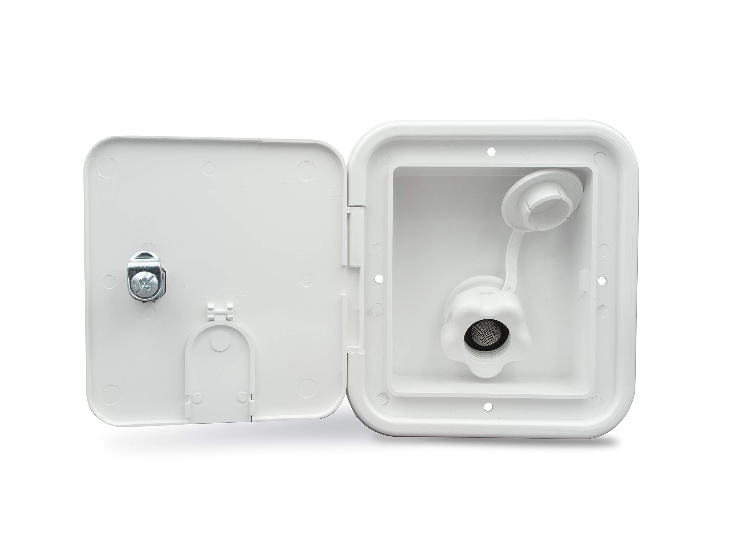 THETFORD RV Camper City Water Hatch with Plastic Check Valve Polar White PN 94226