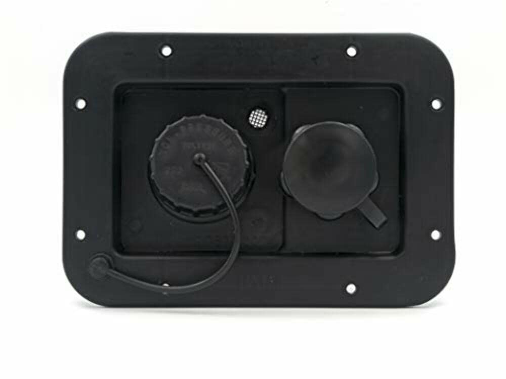 THETFORD RV Camper City/Gravity Water Hatch with Plastic Check Valve Black PN 94223