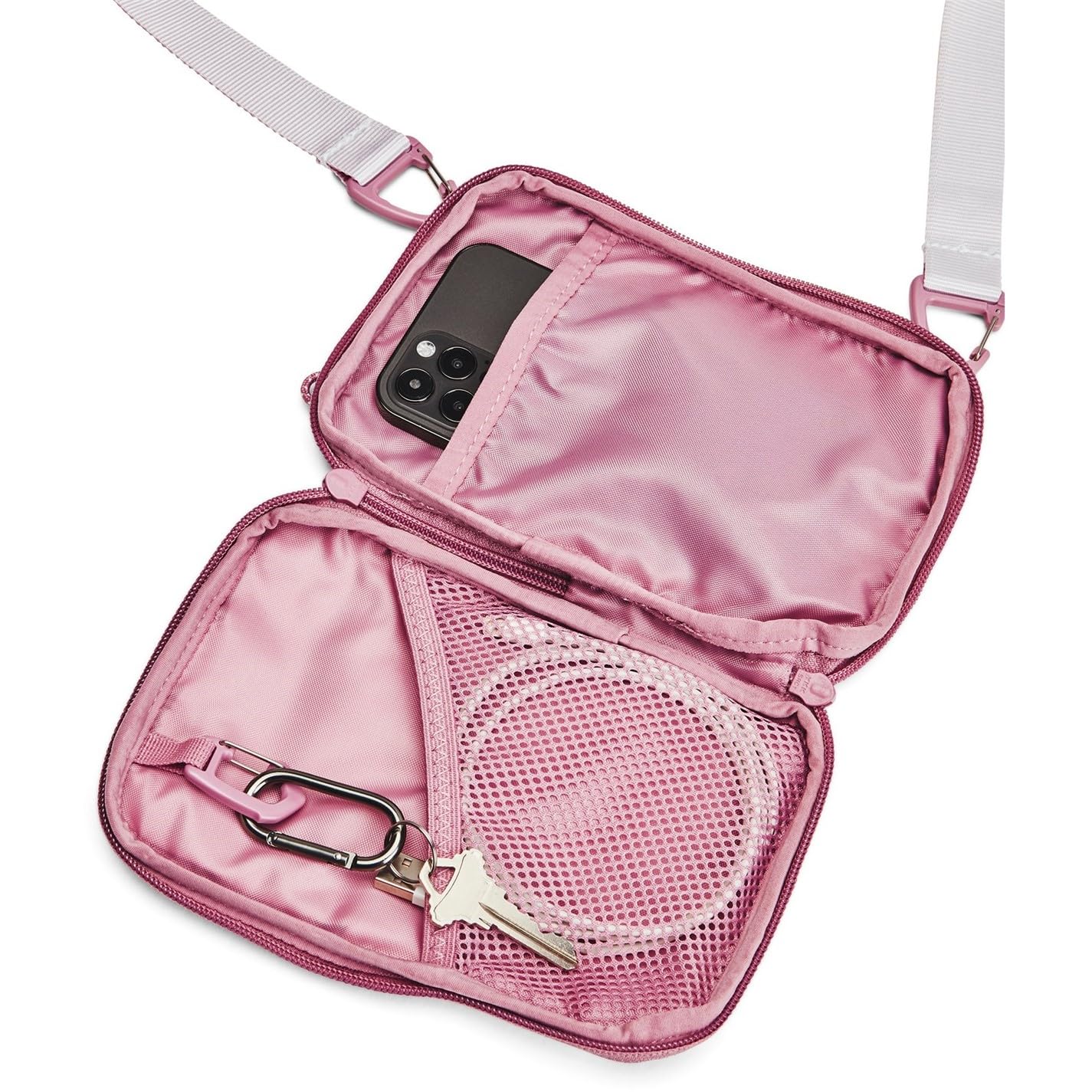 Under Armour unisex-adult Loudon Crossbody Small, (697) Pink Elixir / / White, One Size
