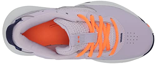 Under Armour Unisex Grade School Lockdown 6 Basketball Shoe, (500) Nebula Purple/Sonar Blue/Orange Blast, 5.5, US