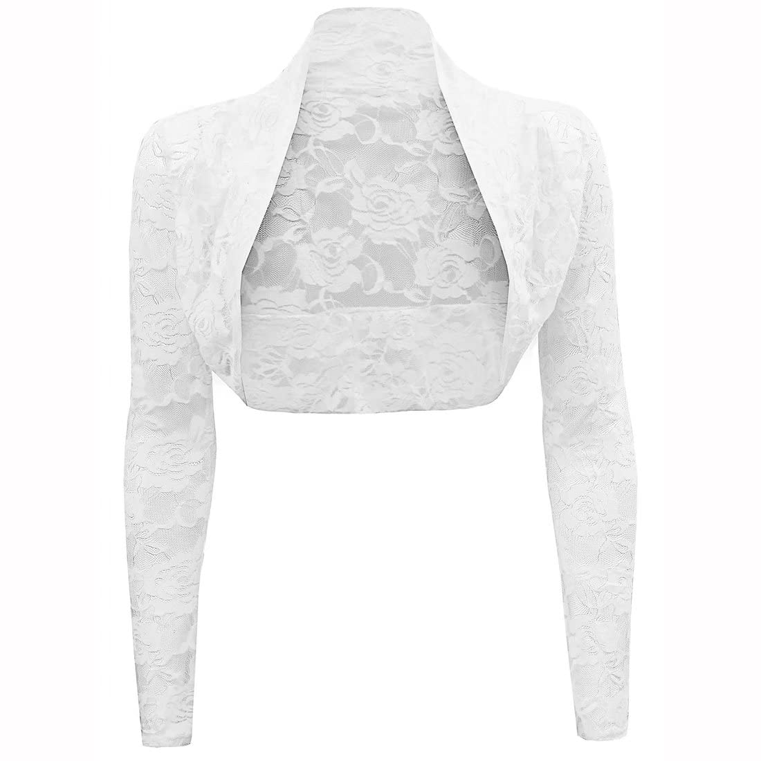 Women Juniors Sheer Bolero Chiffon Shrug Long Sleeve
