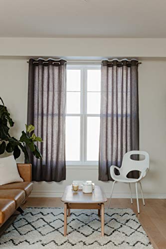 Umbra Twilight Curtain Rod Set – Wrap Around Design Ideal for Blackout or Room Darkening Panels, 28 to 48 Inches, Nickel