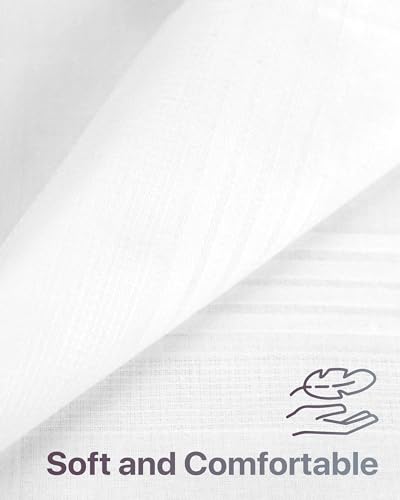 Umo Lorenzo Pocket Square Handkerchiefs for Men Soft 100% Cotton Hankies (12 Pack)