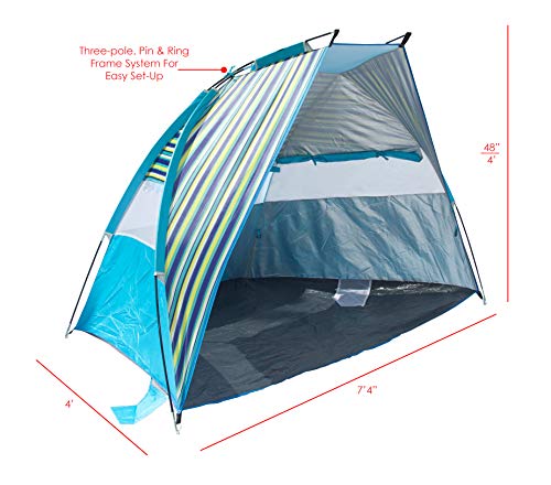 Texsport Calypso Quick Cabana Beach Sun Shelter Canopy