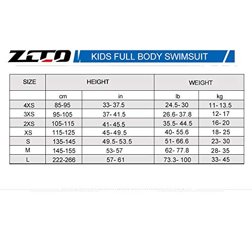 ZCCO Kids Swimsuit, Boys and Girls Full Sunsuit, UPF50+ Rash Guard Wetsuit, Swimwear