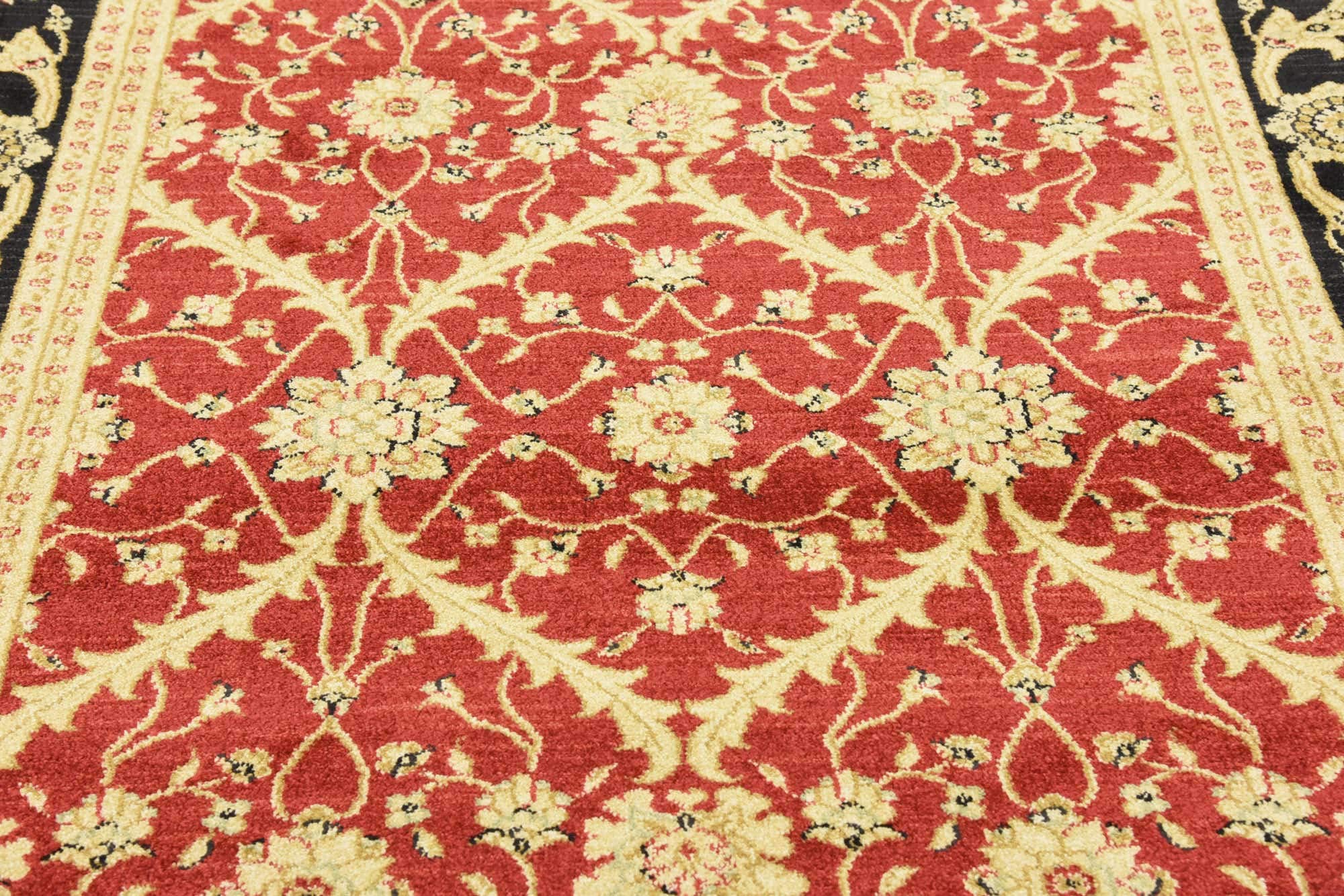 Unique Loom Edinburgh Collection Oriental Traditional French Country Red Area Rug (5' 0 x 8' 0)