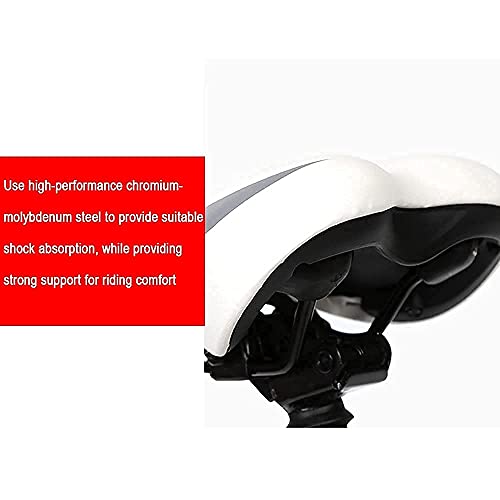 WELLSTRONG Electric Scooter Folding seat Universal seat Free Punch Saddle seat Replacement for Mijia M365,White