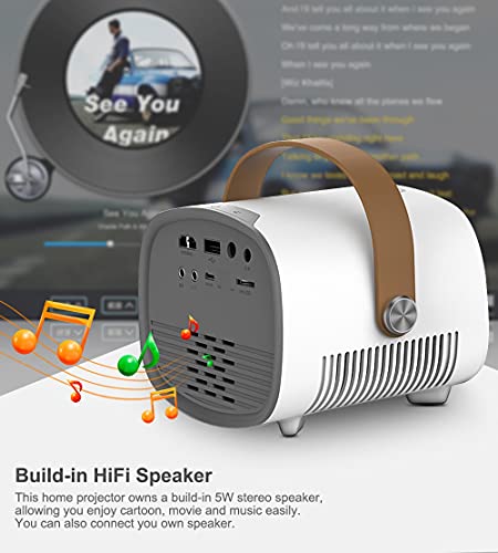WENLII YG230 Mini Projector PK YG300 YG310 Portable for 1080P Video Beamer Home Theater Multiscreen Media Player Gift ( Size : Multiscreen Version )