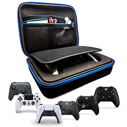 YOUNGFIT MABU KONDE Controller Carrying Case Compatible with Playstation 5/Playstation 4/Xbox One/Xbox One S/Xbox One X/Nintendo Pro Controller with Mesh Pocket, Waterproof and Anti-Shock