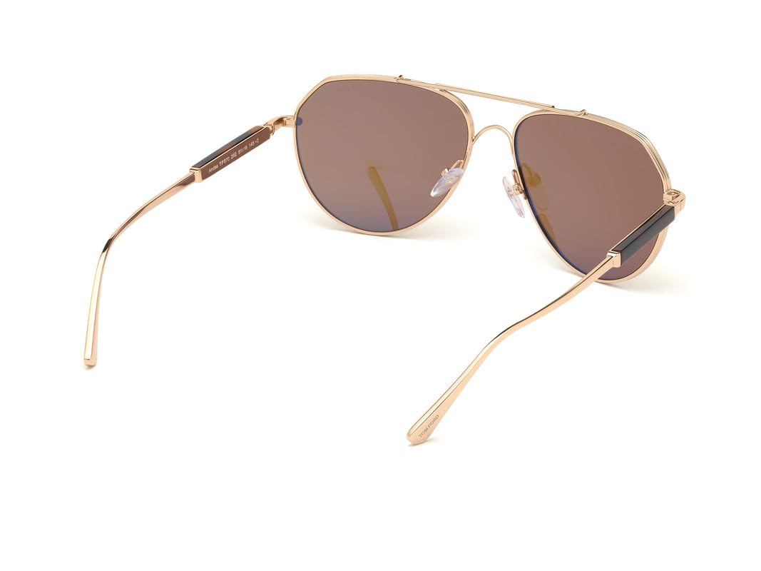 Tom Ford FT0670 - 28E Sunglasses Gold Frame w/ Brown Lens 61mm