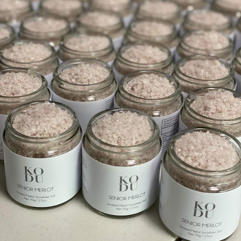 The Big Smoke 5-Pack Smoked Snowflake Salt Gift Set | Smoked Salt Variety Pack | Sampler Gift Set by KODU | Perfect Present For Foodies & Cooks