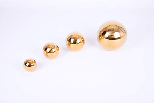 TickiT Sensory Reflective Balls - Gold - Set of 4 - Ages 0m+ - Mirrored Spheres for Babies and Toddlers - Calming Sensory Toy