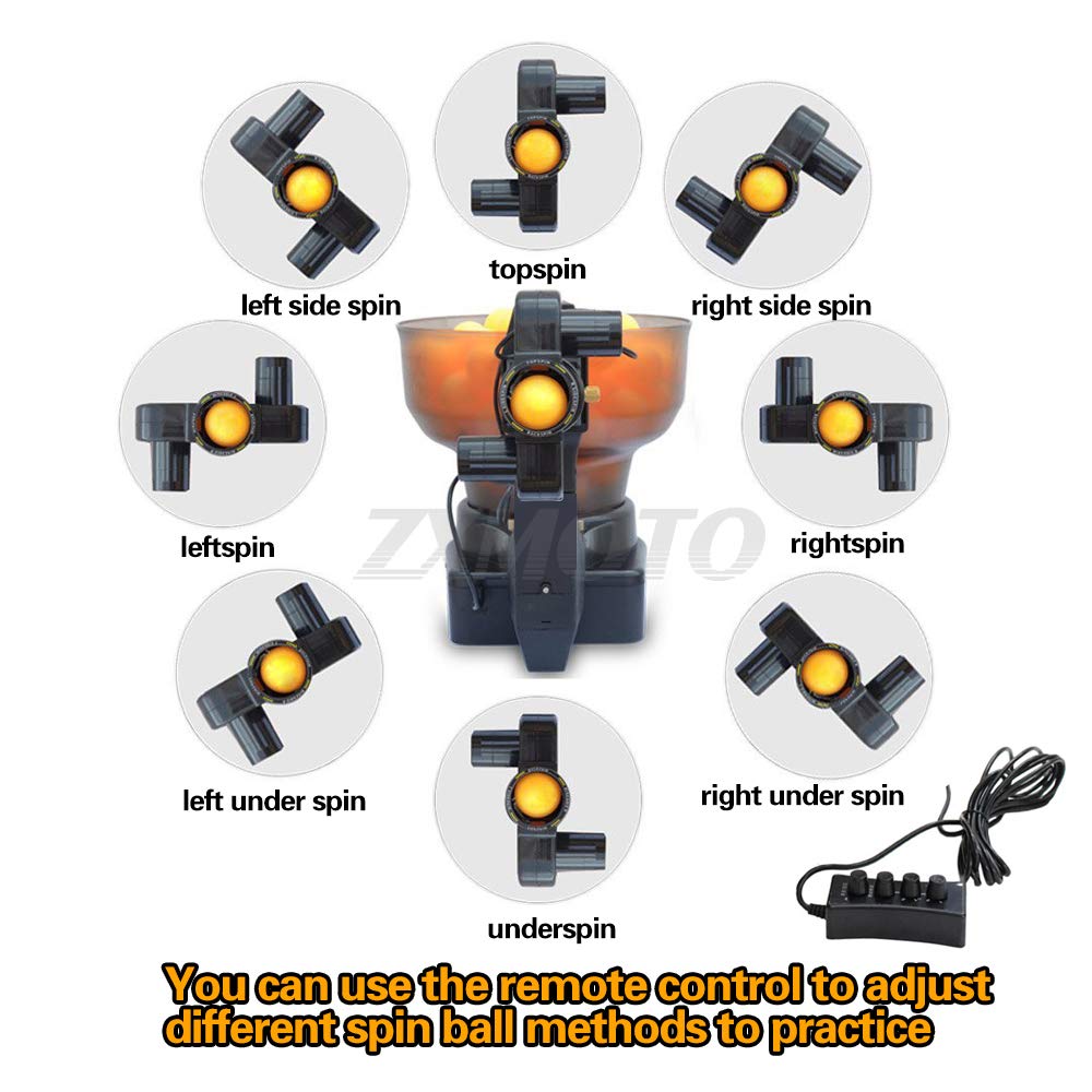 ZXMOTO Table Tennis Robot Automatic Ping Pong Robot Machine for Training (HP-07)