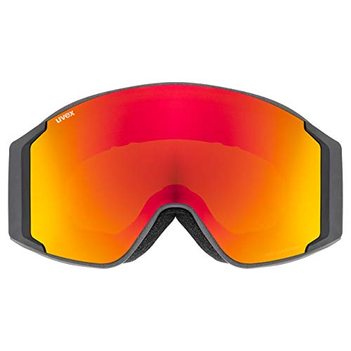 uvex Unisex's g.gl 3000 to ski Goggles, Anthracite mat/red-Clear, one size