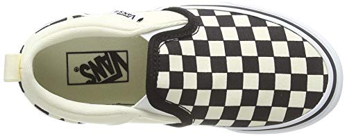 Vans Boy's Slip On Trainers, Multicolour Checkers Black Natural Ipd, 38