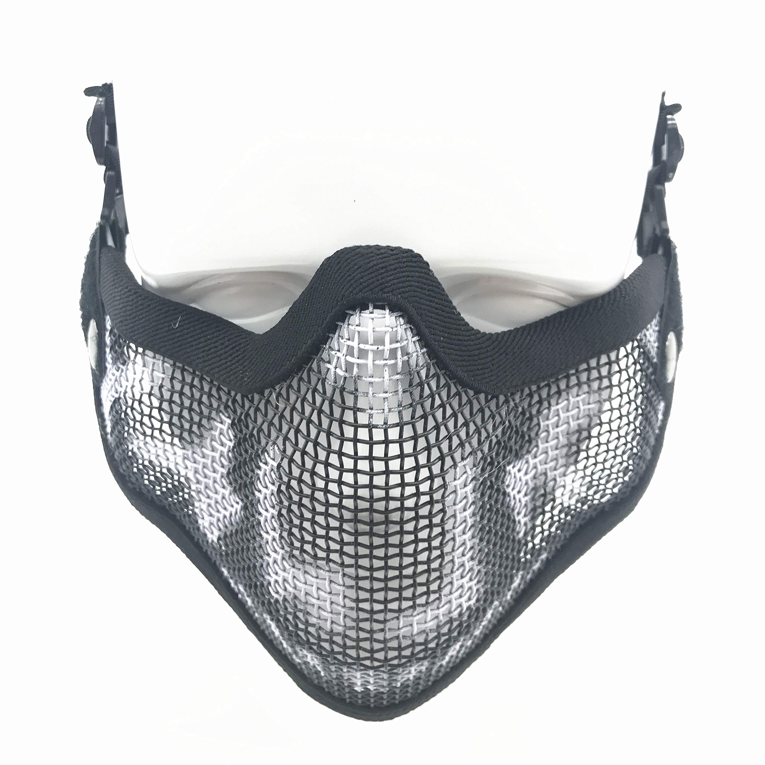 Willbebest PJ Type Airsoft Tactical Multifunctional Fast Helmet with Visor Goggles Version Black, Comes with a Half Face Metal Mesh Airsoft Mask