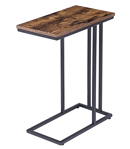 UTOQIA Coffee Table for Living Room Sofa End Table Coffee Table for Small Space Living Room Bedroom Tall Wood Accent Furniture with Metal Frame End Table Side Table