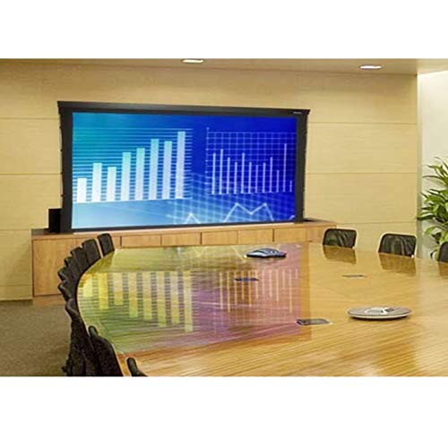 WUDILU 92 inch 16:9 Floor Rising Electric Anti Light Motorized Projection Screen for Short Throw Projector
