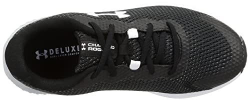 Under Armour Men's Charged Rogue 3 4E Running Shoe, (002) Black/Mod Gray/White, 8