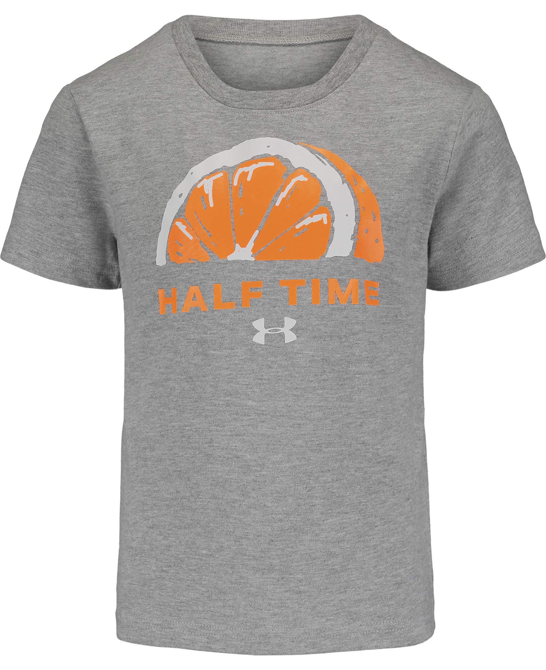 Under Armour Toddler Boy's UA Half TIME SS Shirt, Moderate Gray, 2T