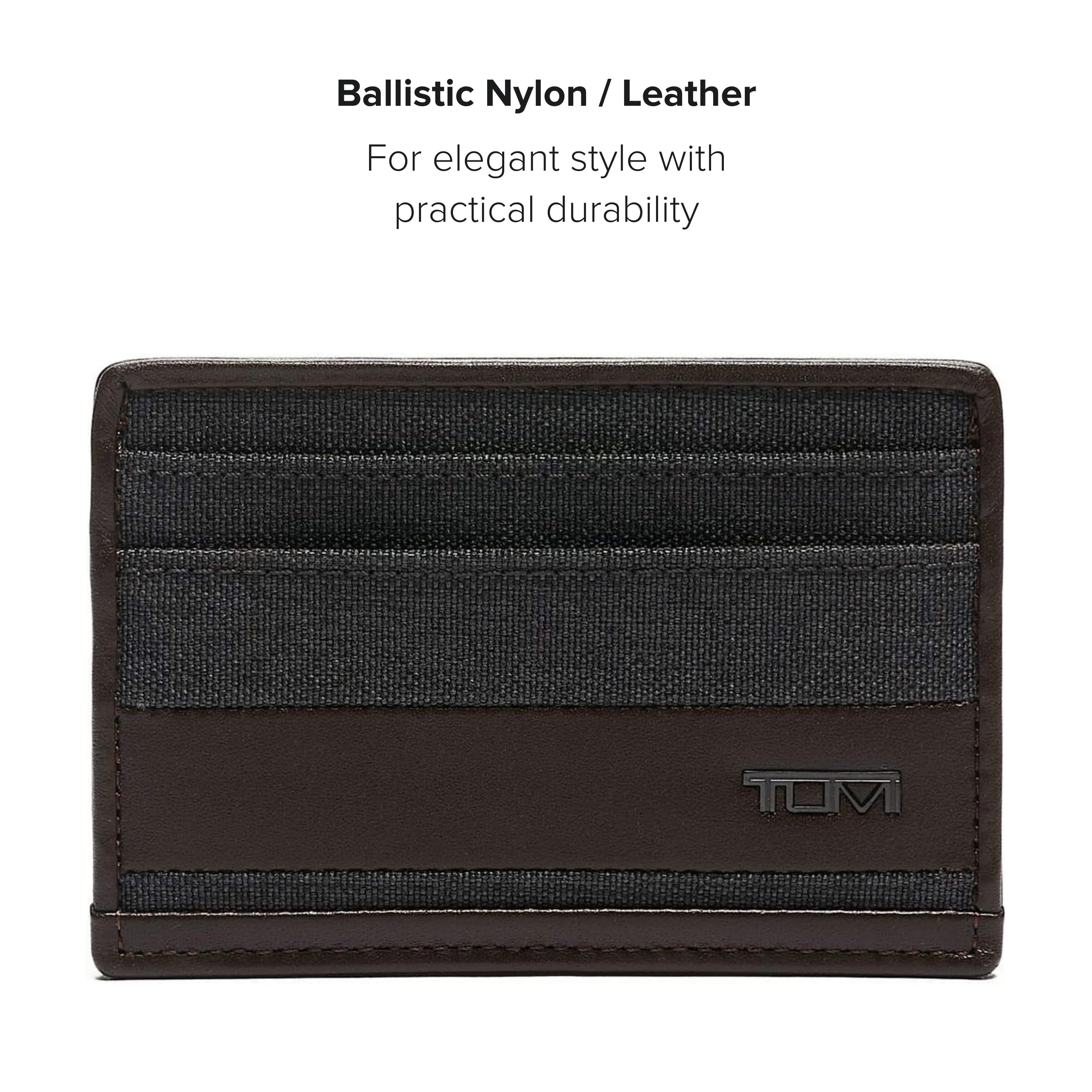 TUMI - Alpha Slim Card Case - Slim Billfold Wallet for Travel - Slip Pocket Wallet - Small Wallet - 2.8" X 4.1" X 0.2" - Camo Jacquard