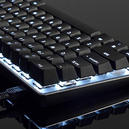 Wired Keyboard 82 Keys RGB Backlight Ergonomics Design Mechanical Gaming Keyboard