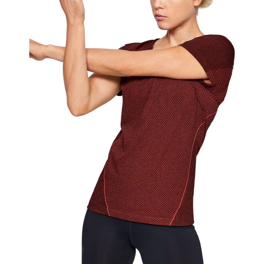 Under Armour Women's UA Rush™ Seamless Short Sleeve LG Red