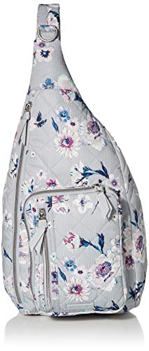 Vera Bradley Women's Performance Twill Sling Backpack, Park Stripe, One Size